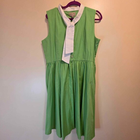 Lindy Bop | Dresses | New Lindy Bop Greenwhite Dress 4 | Poshmark